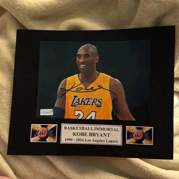 Other | Kobe Bryant Autographed 8x1 Photo | Poshmark